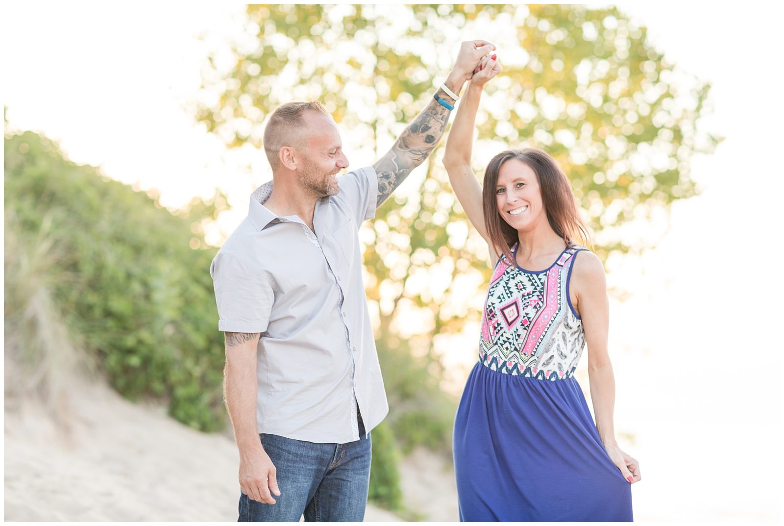 A Destination Engagement at the Indiana Dunes: Michelle & Ralph ...