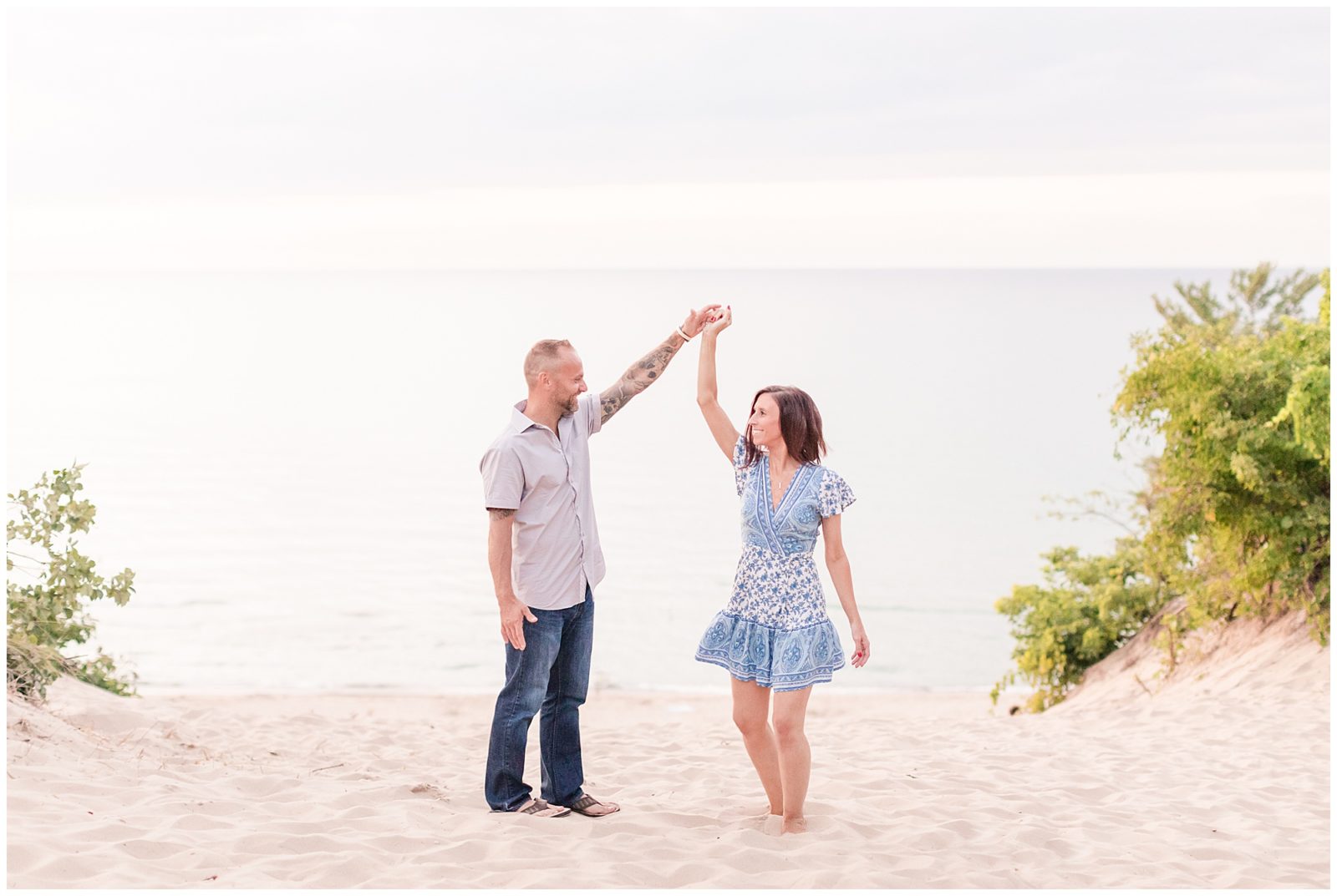 A Destination Engagement at the Indiana Dunes: Michelle & Ralph ...