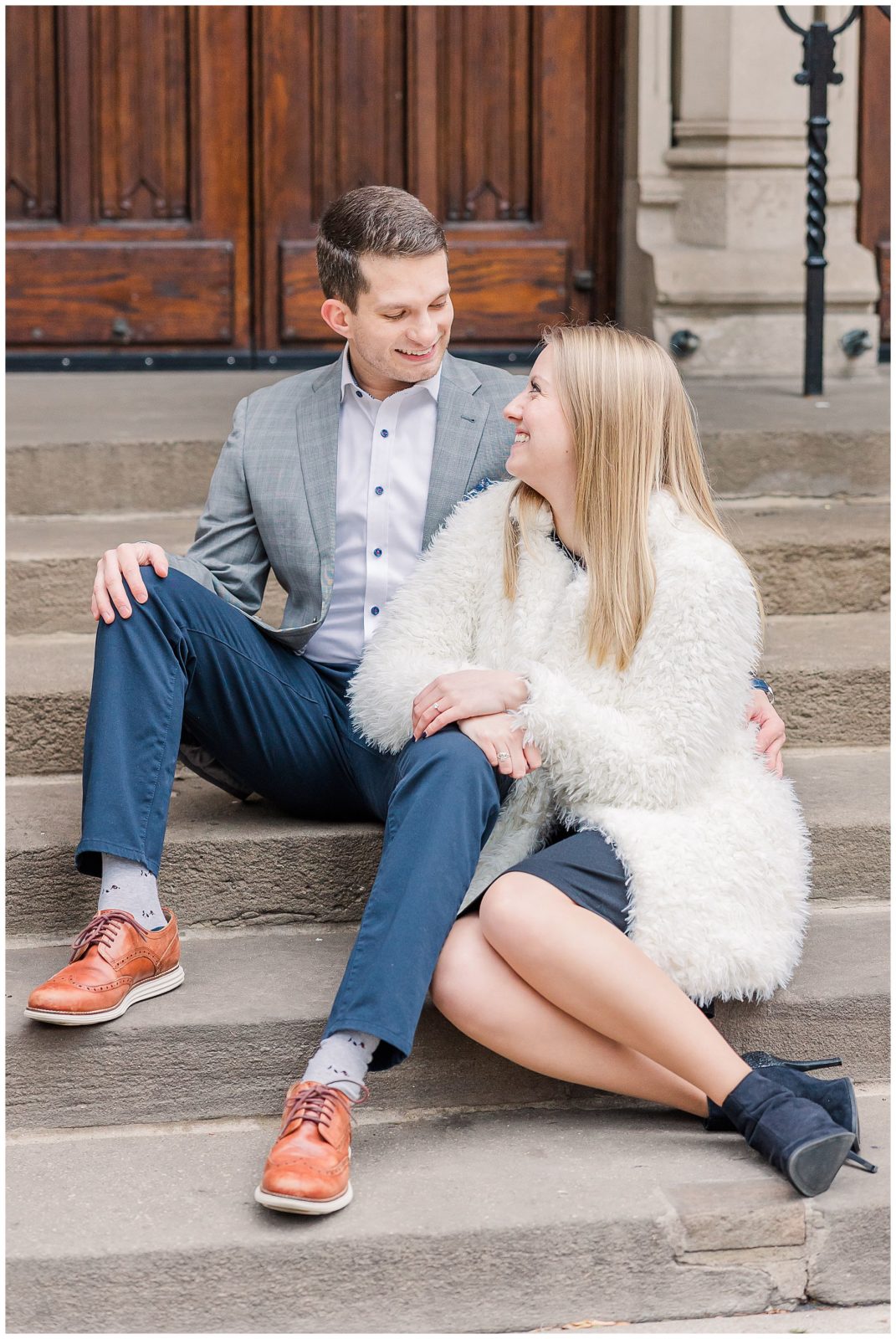 A Winter Engagement at Fourth Presbyterian Church: Bridget & Patrick ...