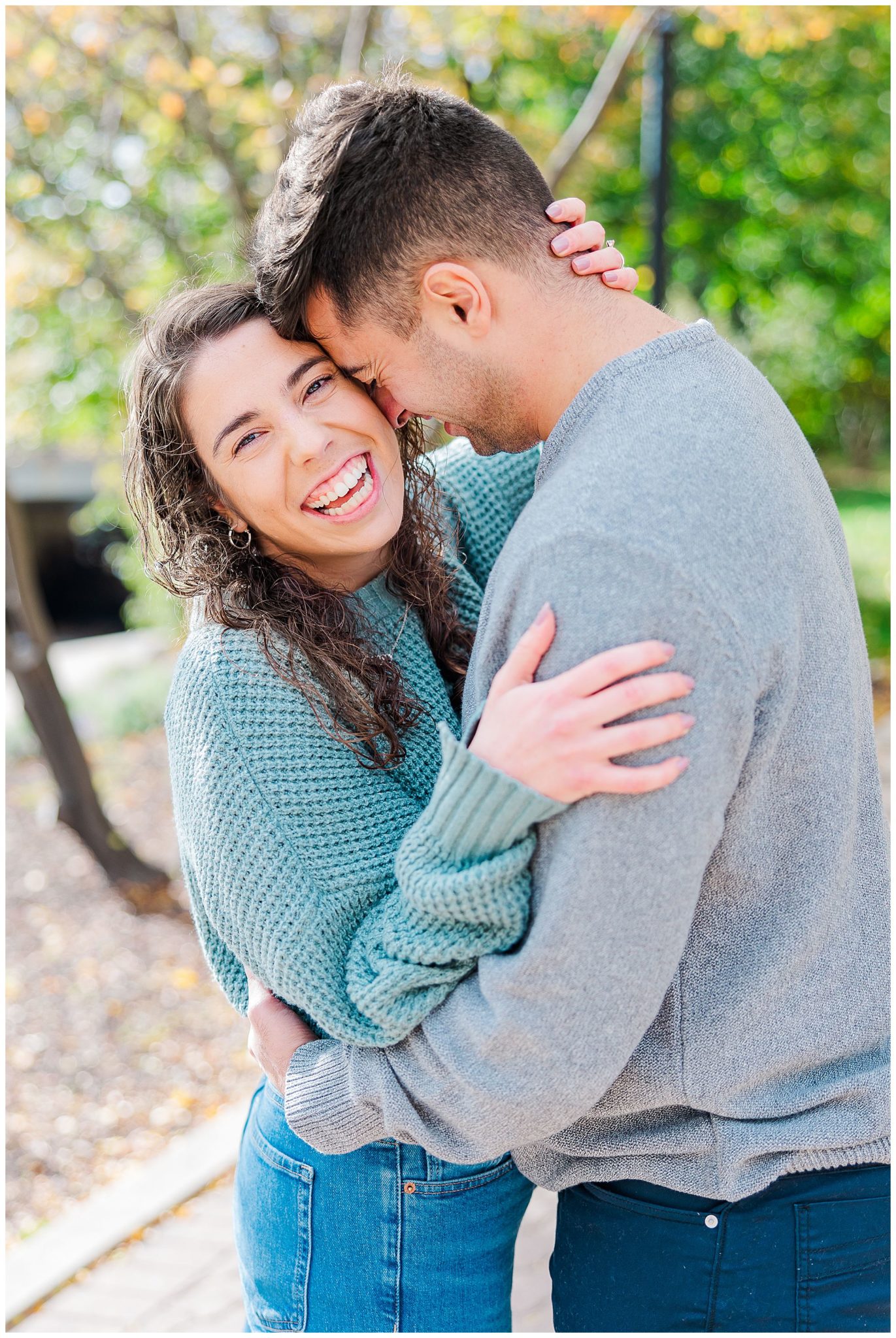 A Fall Engagement in Downtown Naperville: Elaine & Allen - Showit Blog
