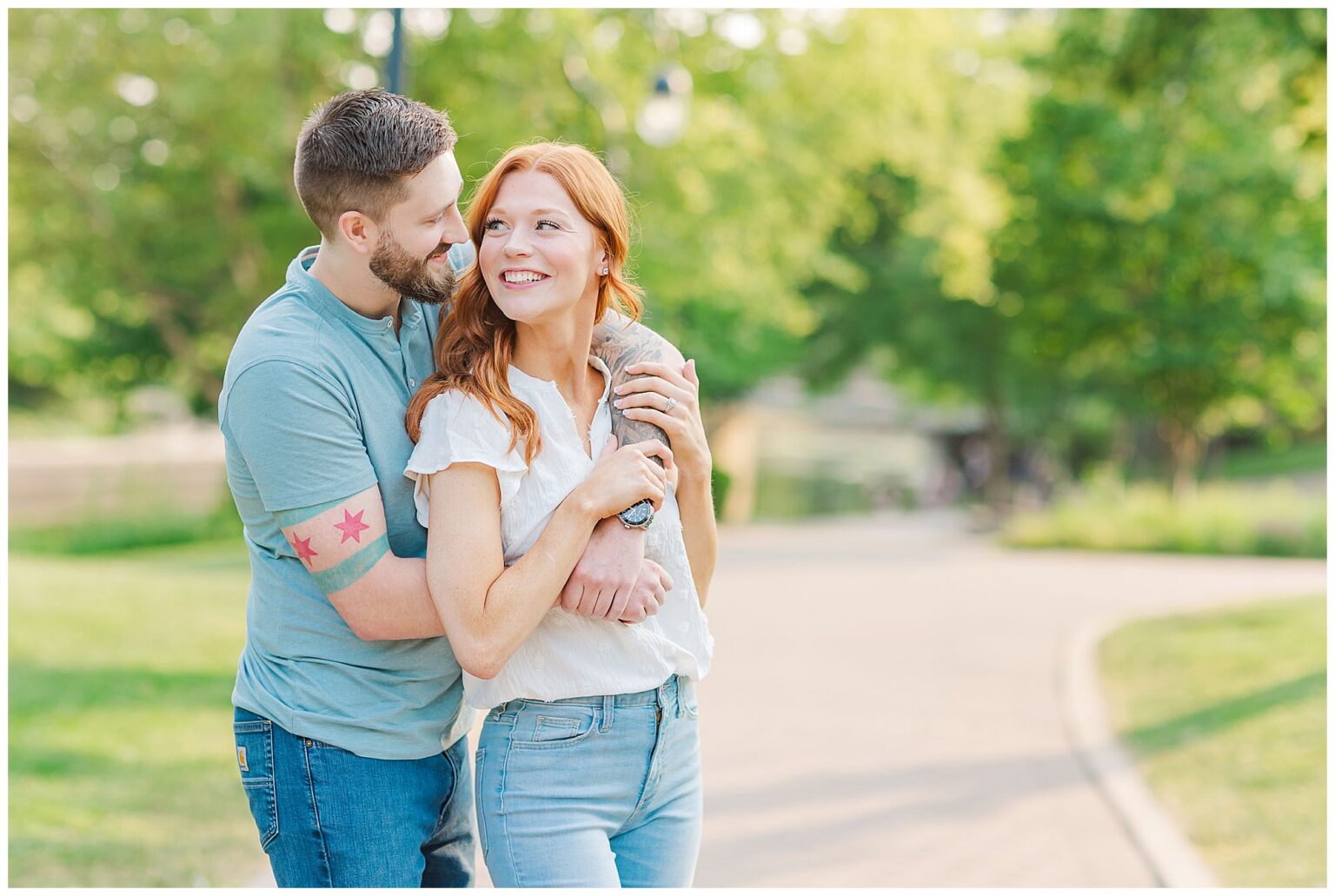 A Spring Engagement at the Naperville Riverwalk: Courtney & Mick ...