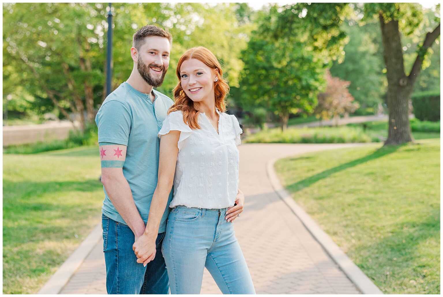 A Spring Engagement at the Naperville Riverwalk: Courtney & Mick ...