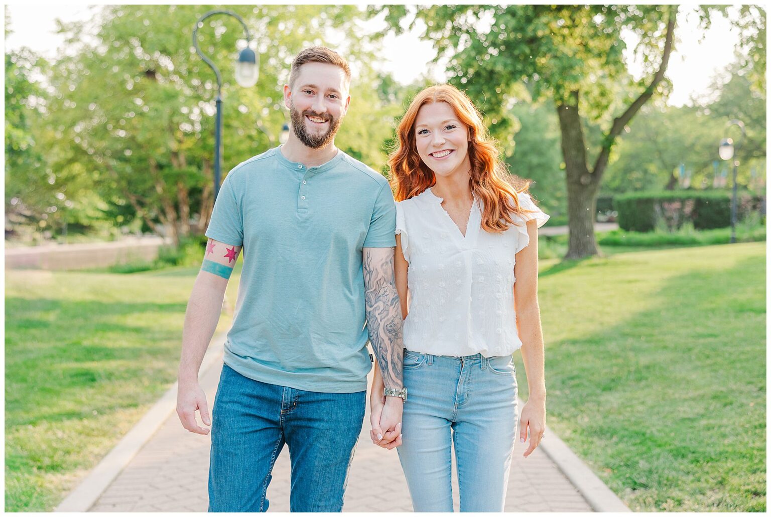 A Spring Engagement at the Naperville Riverwalk: Courtney & Mick ...