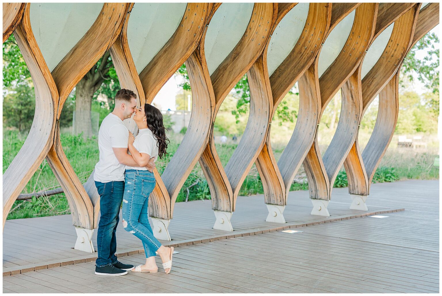 A Spring Engagement at North Ave Beach: Stephanie & Justin - Showit Blog